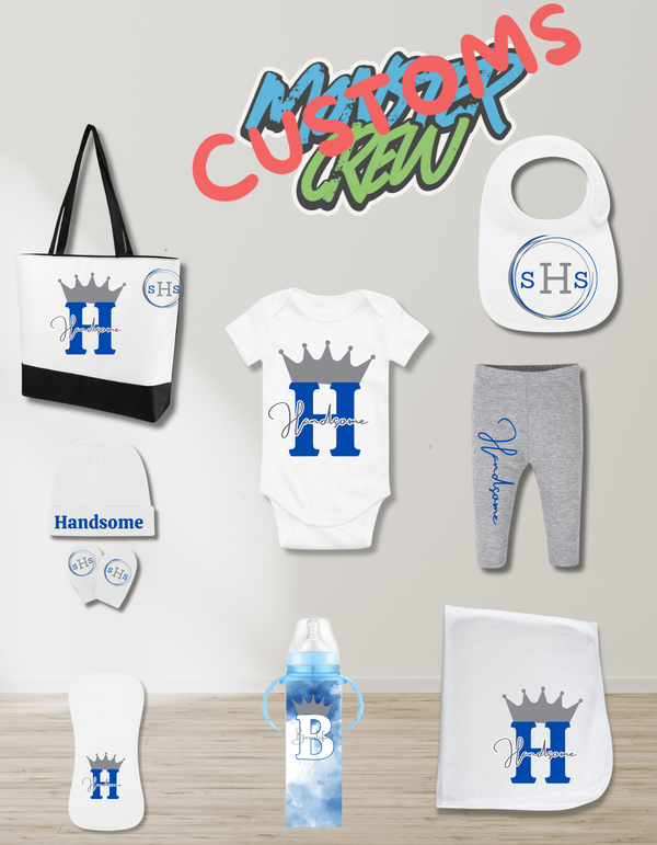 CUSTOM BABY NAME GIFT SET - MEDIUM – Monster Crew Customs