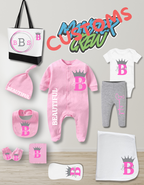 CUSTOM BABY NAME DELUXE BUNDLE – Monster Crew Customs